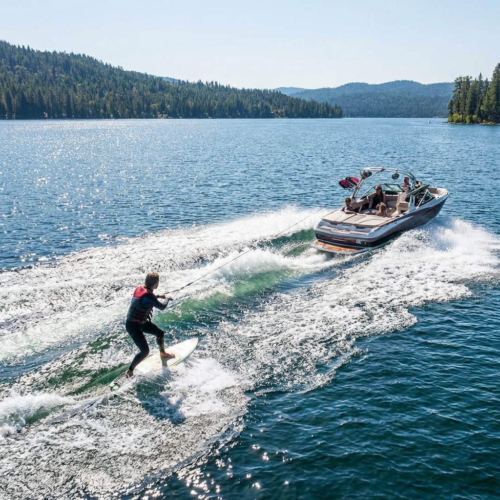 Boat Surfing: Wakeboarding - GripOutdoor.com