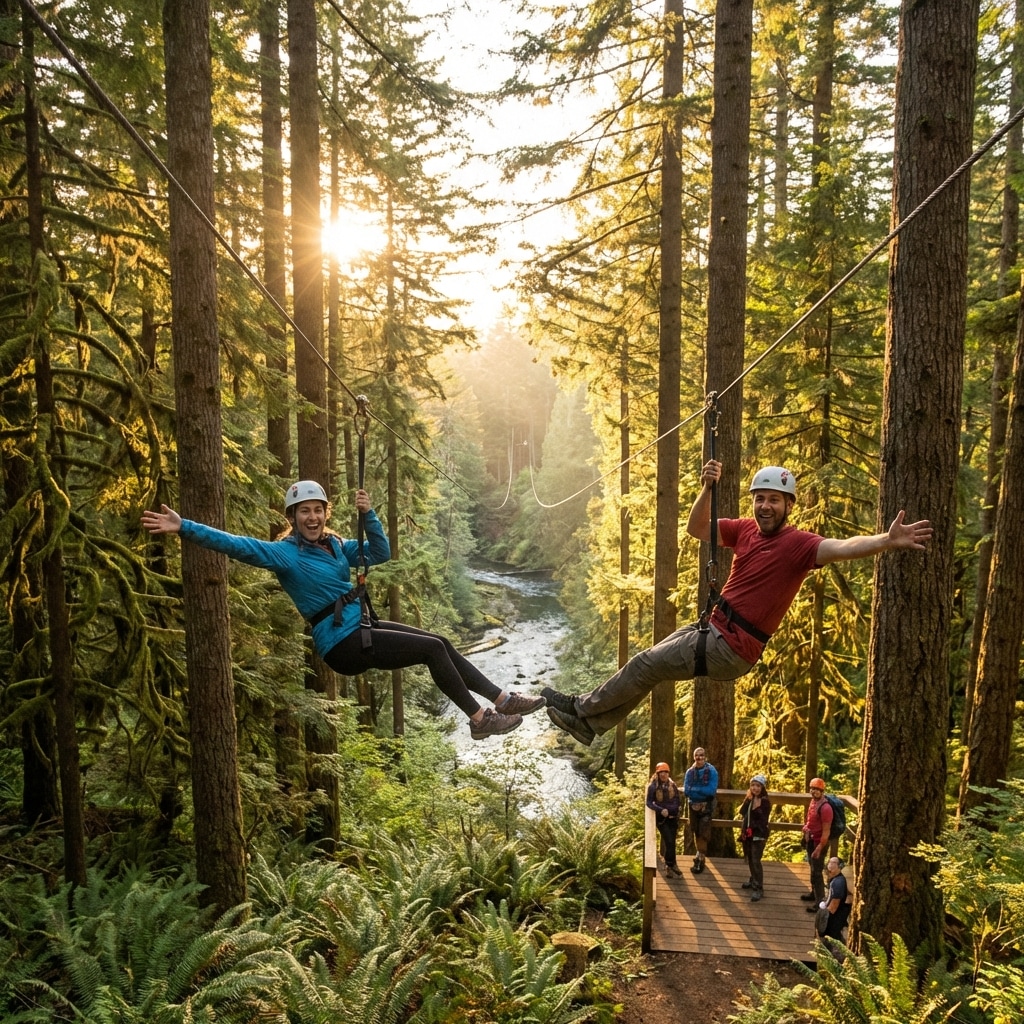 Zip Lining Through Washington - The Thrill & Adventure of Flying Over ...